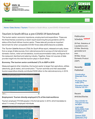 Tourism in South Africa: a pre-COVID-19 benchmark | Africa UN Knowledge Hub for COVID-19